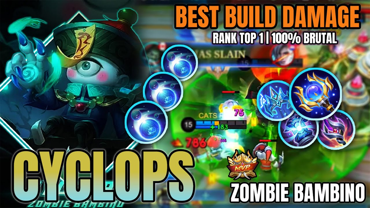 Best Build DMG!! Cyclops Zombie Brutal 100% ~ RANK TOP 1 ~ GLOBAL TOP 1 ...