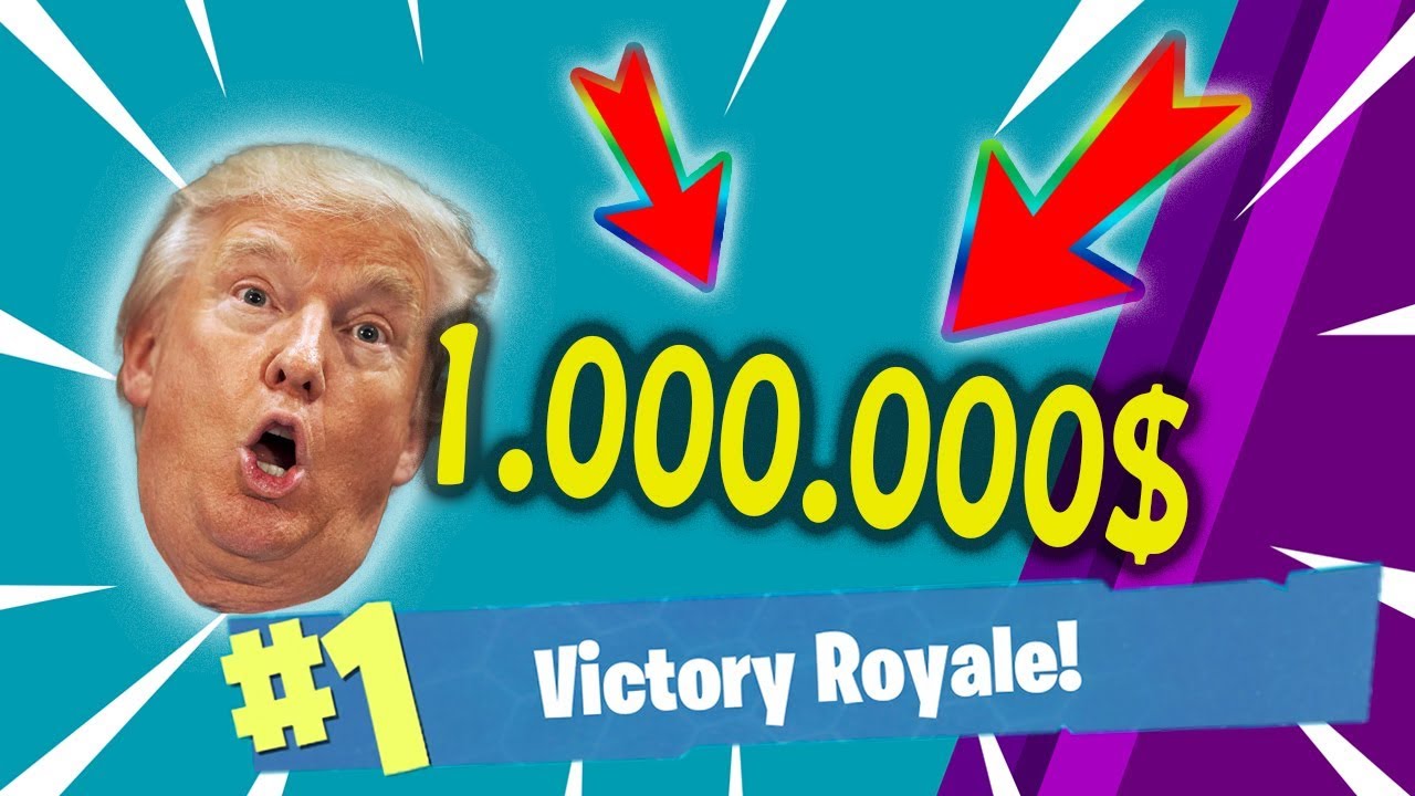DONALD TRUMP BET 1.000.000$ ON THIS WIN !!! MUST WATCH ! FORTNITE ...