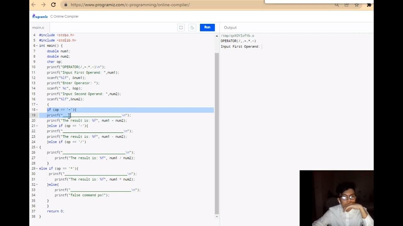 how to make simple calculator using c programming langgauge 🤔 - YouTube