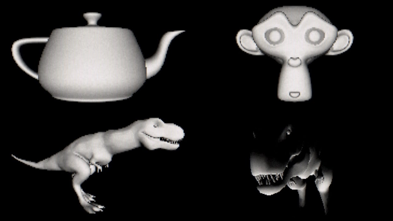 TIC-80 3D lighting demo with Gouraud shading - YouTube