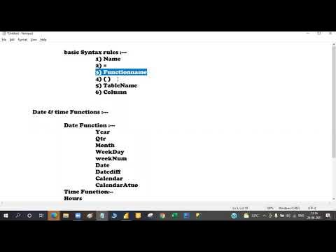 Date and Time Functions in DAXII Year || Qtr || Month|| Weeknumber||Weekday - YouTube