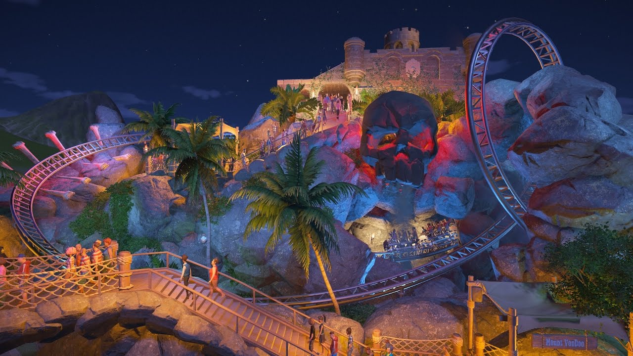 Planet Coaster - Mount VooDoo (2 different experiences in 1 ride) - YouTube