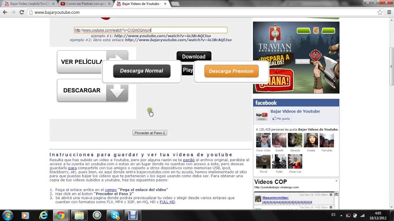 Cómo descargar un vídeo de Youtube en MP4 HD - Sin prgramas y gratis ...