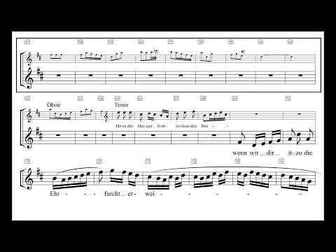 Weihnachtsoratorium 24 Herrscher des Himmels, erhöre das Lallen - Sopran ab Takt 15