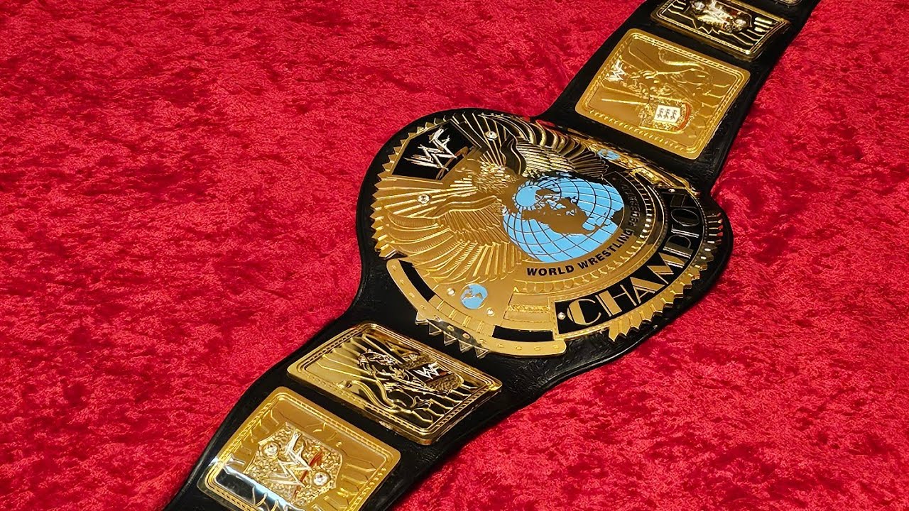 WWF Scratch Logo Attitude Era Big Eagle Championship Belt Review - Made ...