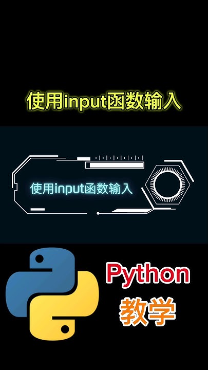《使用input函数输入》python教学 Python编程 Python入门 Coding 基础代码 Youtube 