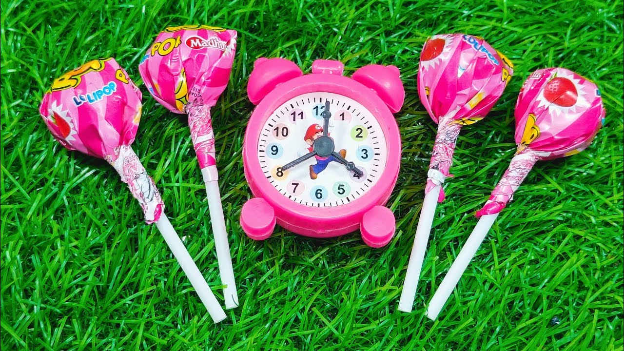 Satisfying | Pink Candy Lollipop Unpacking ASMR Videos - YouTube