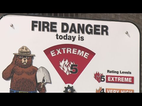 Connecticut at extreme levels of brush fire danger - YouTube
