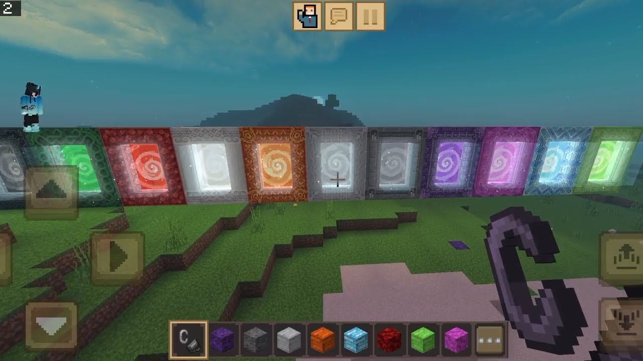 Minecraft different types of portals 😨😨😨😨 - YouTube