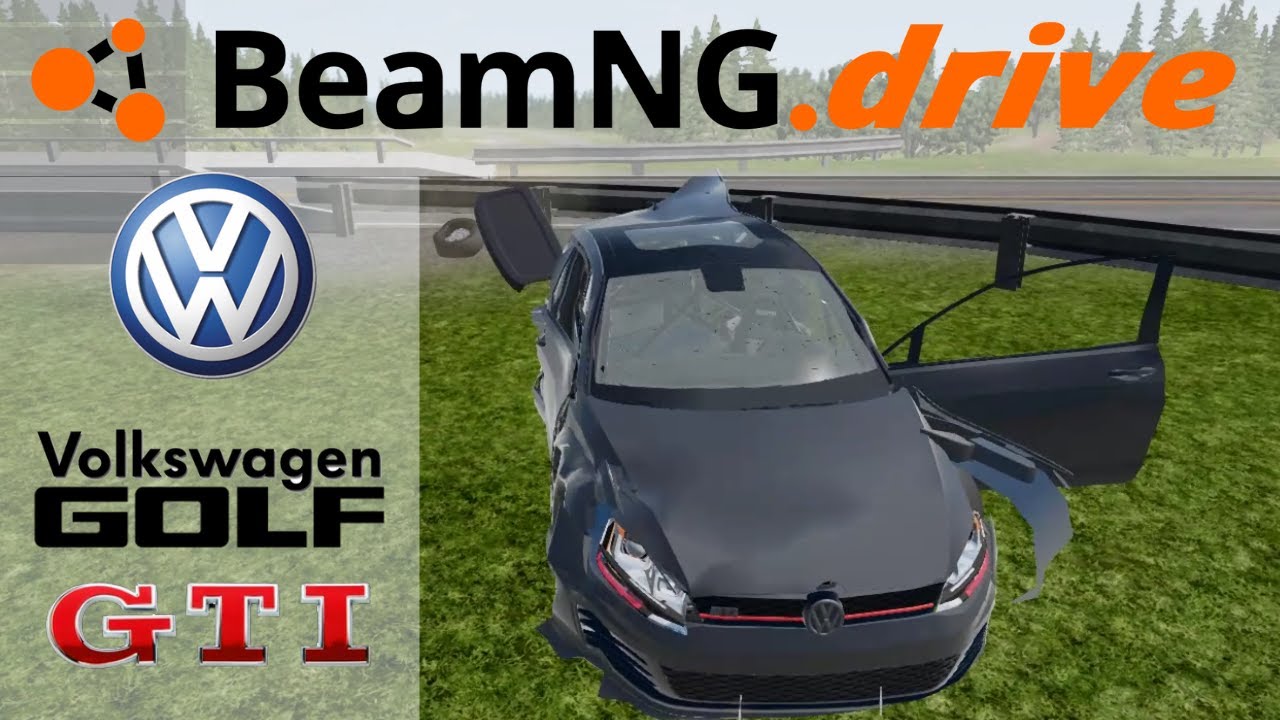 Volkswagen Golf GTI Total Destruction: Crushing Cars in BeamNG.drive ...