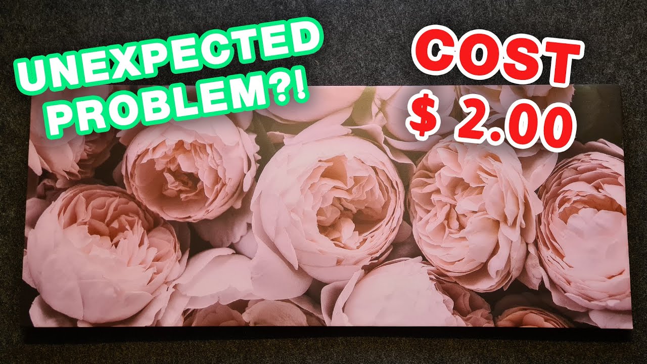 DIY Large IKEA Canvas Frame And Stretch COST 2 00 YouTube