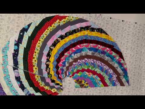 Scrap Tornado Precut Friendly Using a Wedge Ruler 10 Degree And Ugly Fabrics
