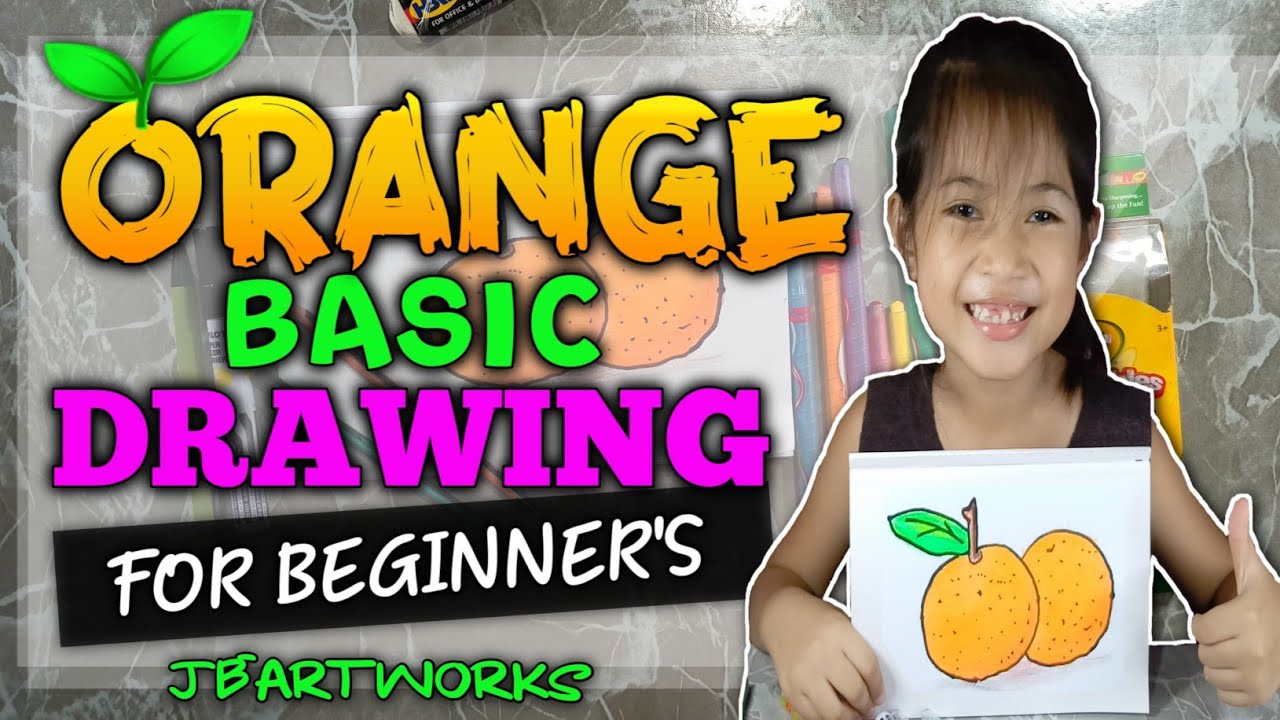 How to draw Orange | for beginners | JB-ARTWORKS - YouTube