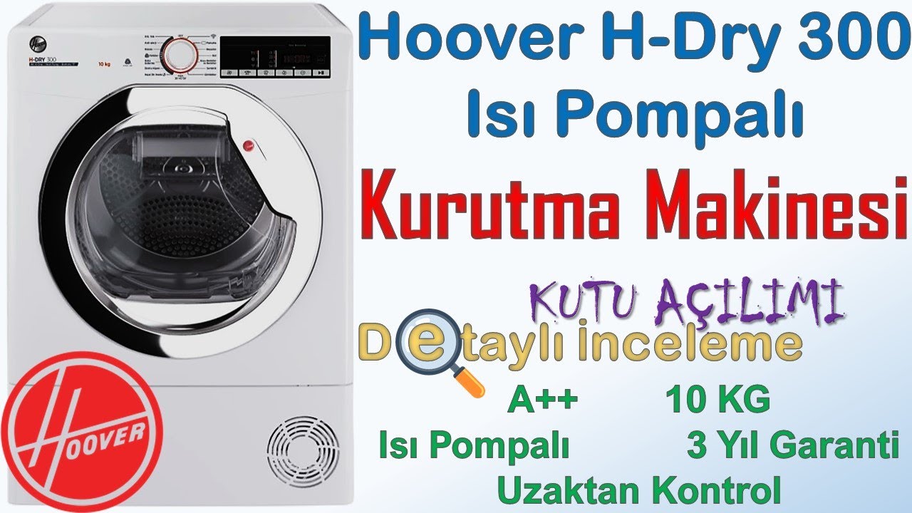 Hoover Kurutma Makinesi - H-Dry 300 / Isı Pompalı (HLEH10A2TCEX-17 ...