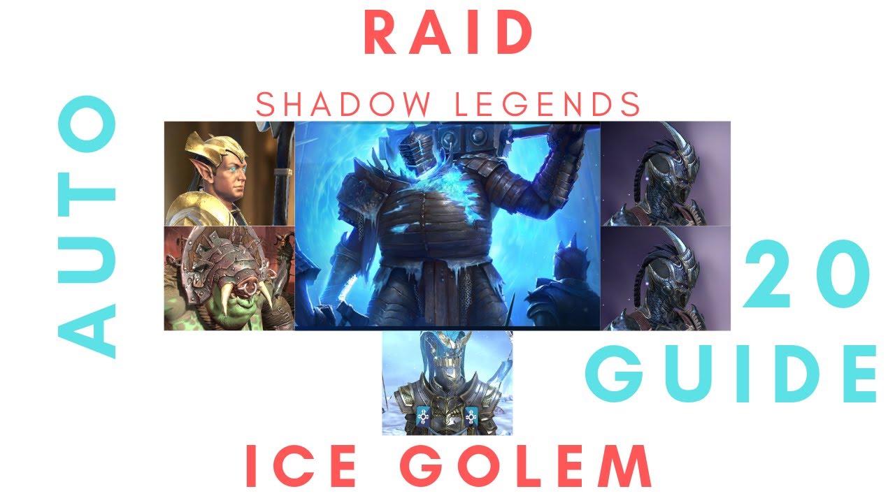 Raid: Shadow Legends - Ice Golem Auto 20 My Team Build - YouTube
