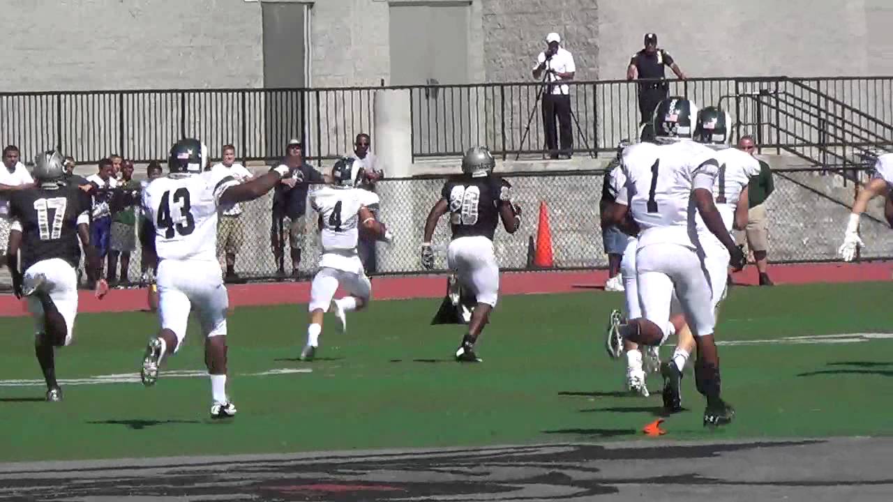 Contrell Armor Kickoff Return for TD vs. Harrisburg 9-27-2014 - YouTube