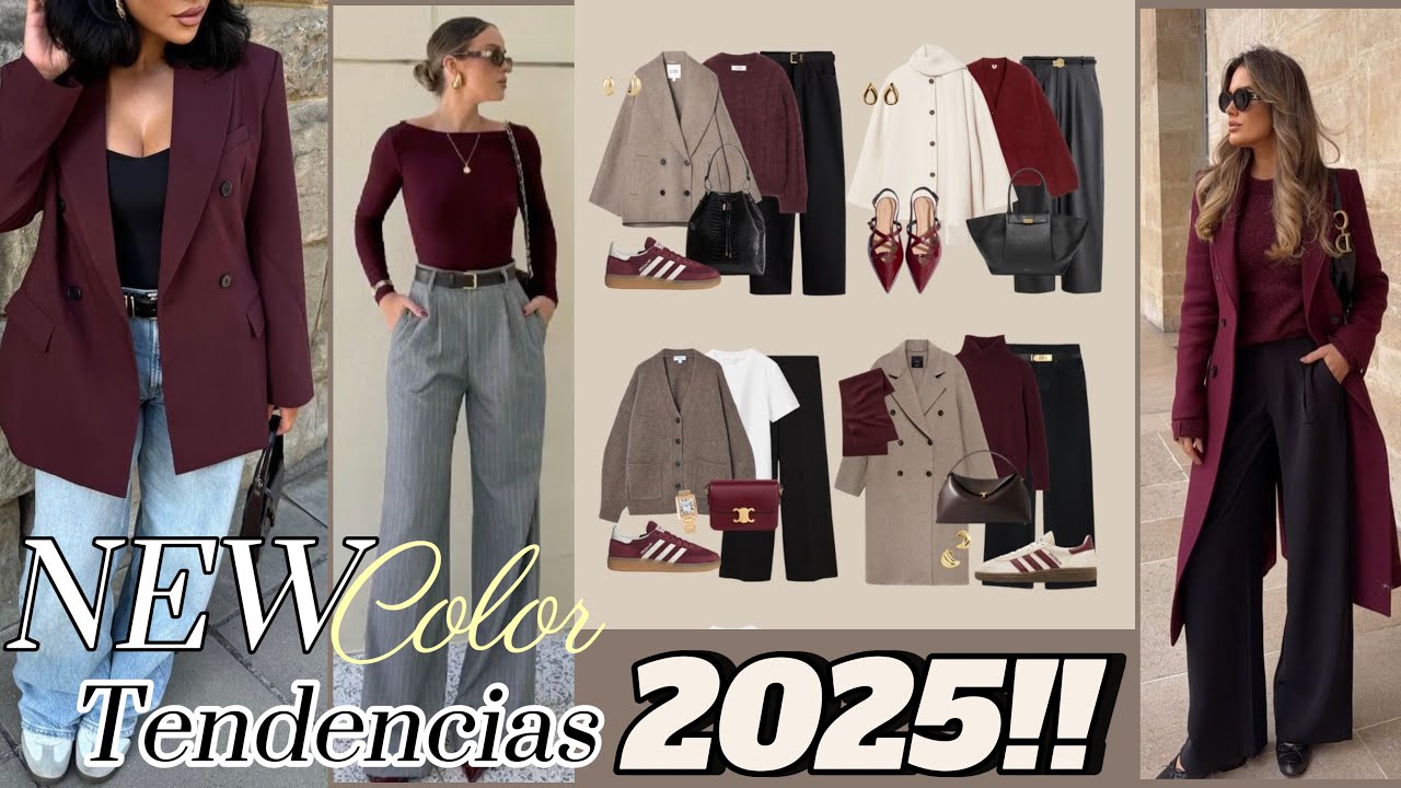 MODA 2025 COLOR EN TENDENCIA Mujer ¡¡COMO COMBINAR EL COLOR DE MODA DEL ...