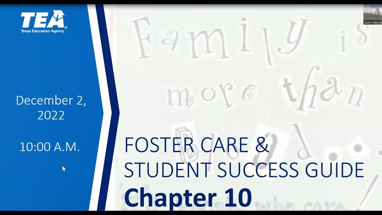 Foster Care & Student Success Guide Training - Chapter 10 - YouTube