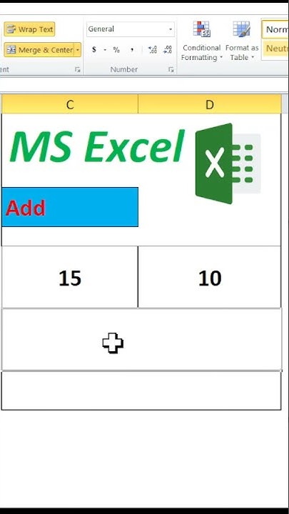 Simple Add in Excel I Add Shortcut for MS Excel I Excel tips and tricks ...