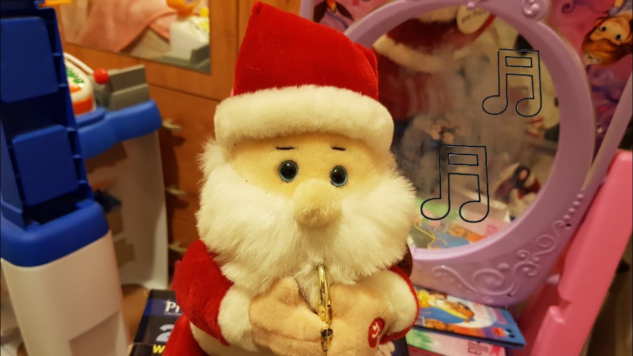 Musical saxophone playing santa toy - YouTube