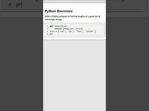 Python Exercises with Solution | Learning | python programming | Python ...