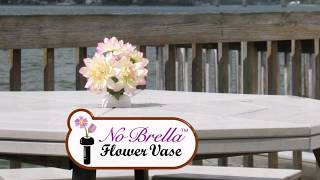 NoBrella Flower Vase Patio Table Umbrella Hole Ring Insert