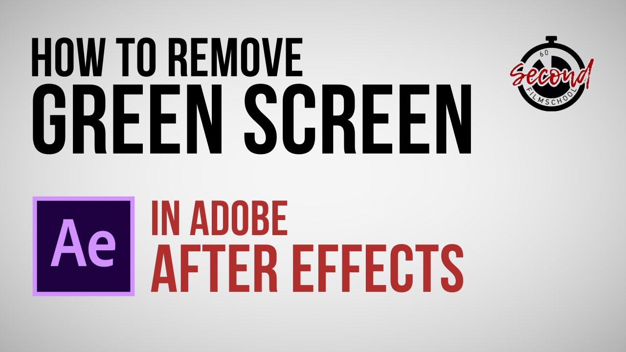 How to Remove Green Screen in Adobe After Effects - YouTube