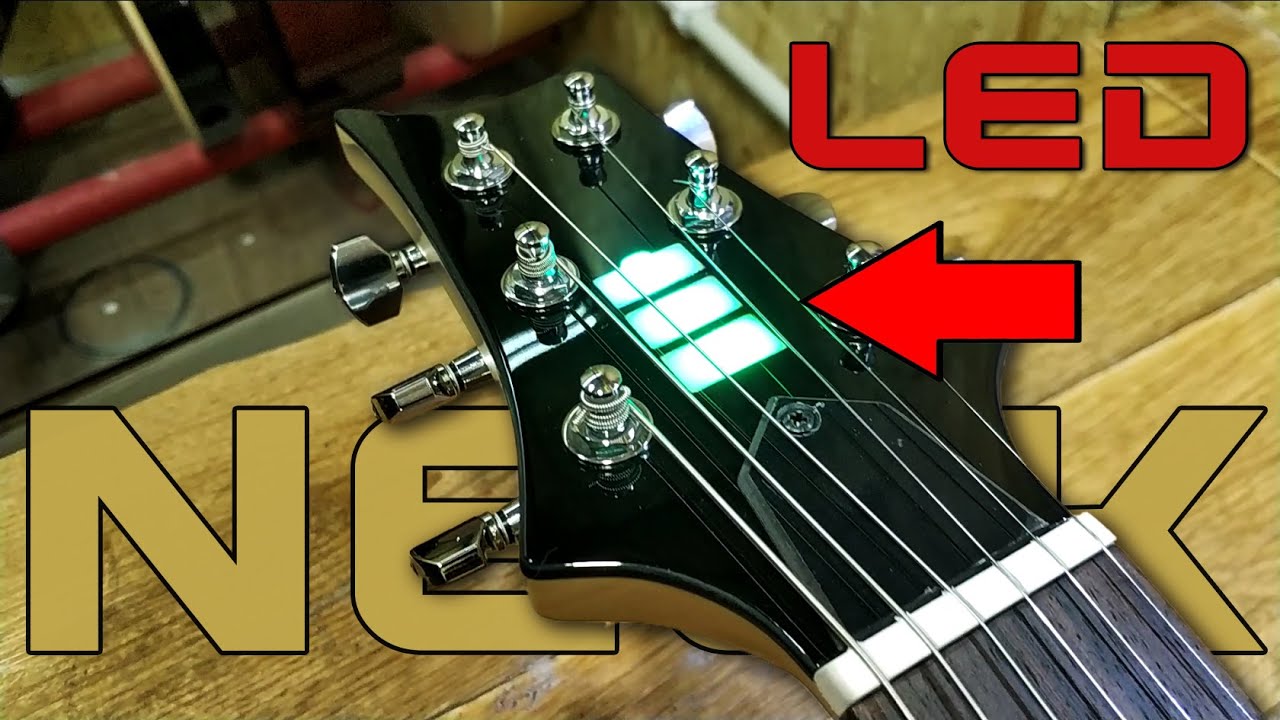 LED LIGHT GUITAR build | Guitar building video - YouTube