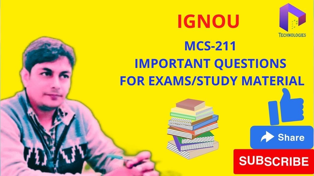 MCS-211/MCS-11 Important Questions/Study Material || MCA/MCA_NEW ...