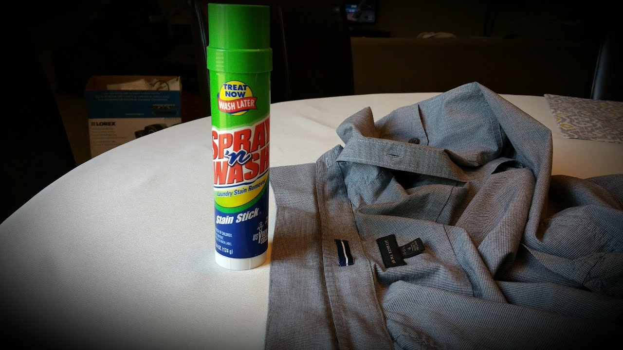Spray N Wash Stain Stick Test - How to Remove Ring Around the Collar ...