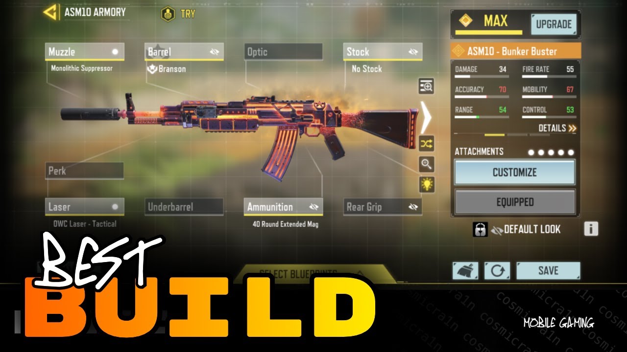Best ASM10 Build (Gunsmith) Season 1 2023 - Call Of Duty: Mobile - YouTube