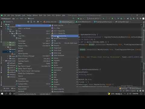 How to create Floating Layout in Android Studio with Service | 2022 ...