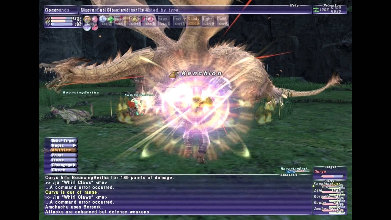FFXI - Fighting Ouryu - YouTube