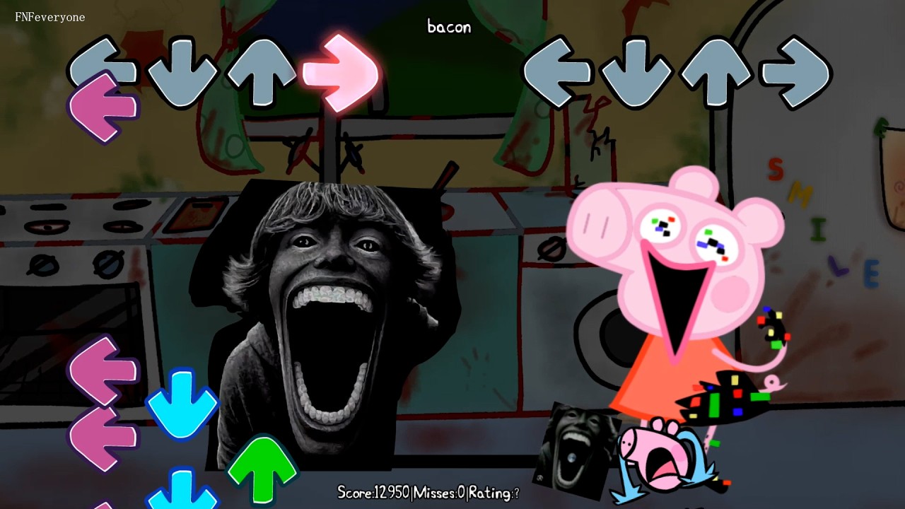 [SWAP] FNF 67 meme vs Peppa All sings Bacon | fnf 67 song phonk meme ...