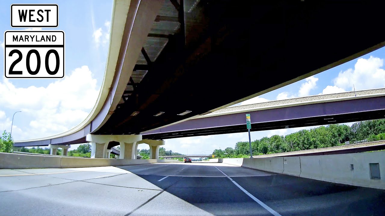 Maryland Route 200 (Intercounty Connector) Westbound (Full Trip) - YouTube