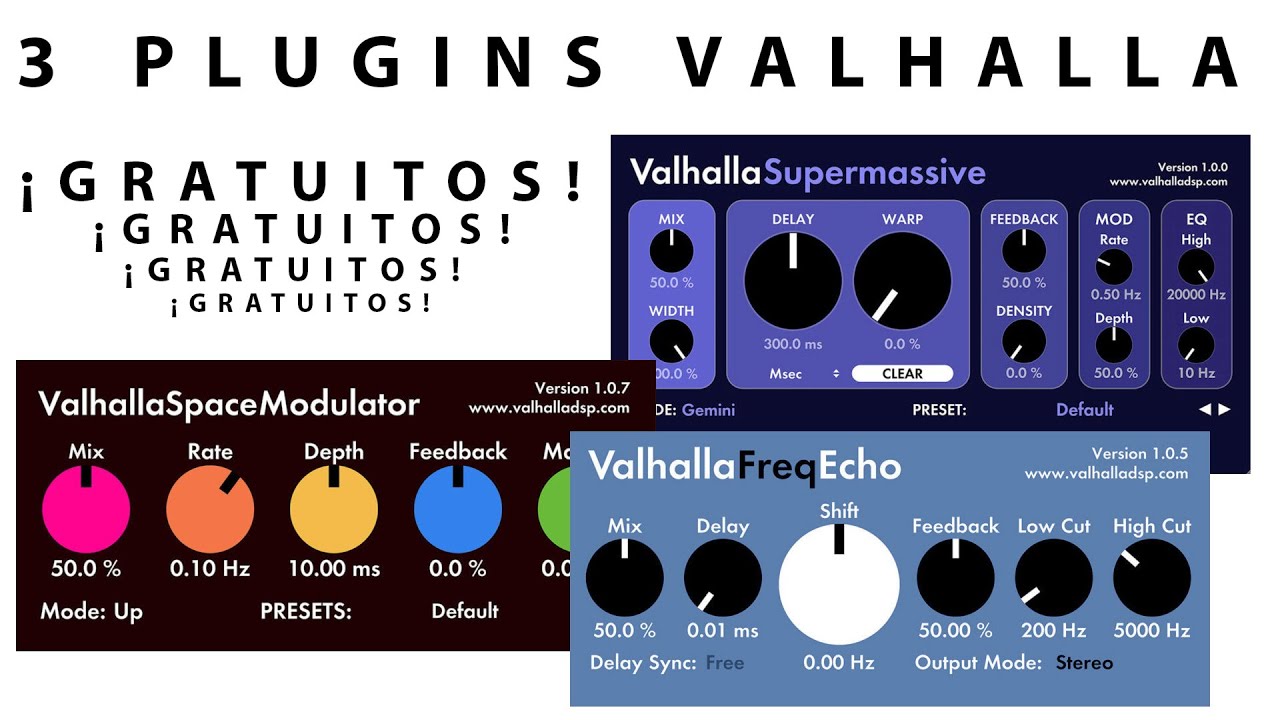 3 Plugins Valhalla ¡GRATUITOS! - YouTube