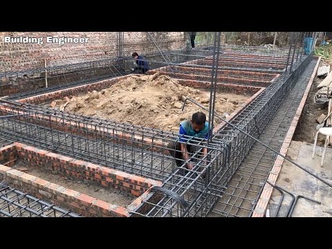 Traditional Technique of Crafting the Foundation of a 110 m2 House on ...