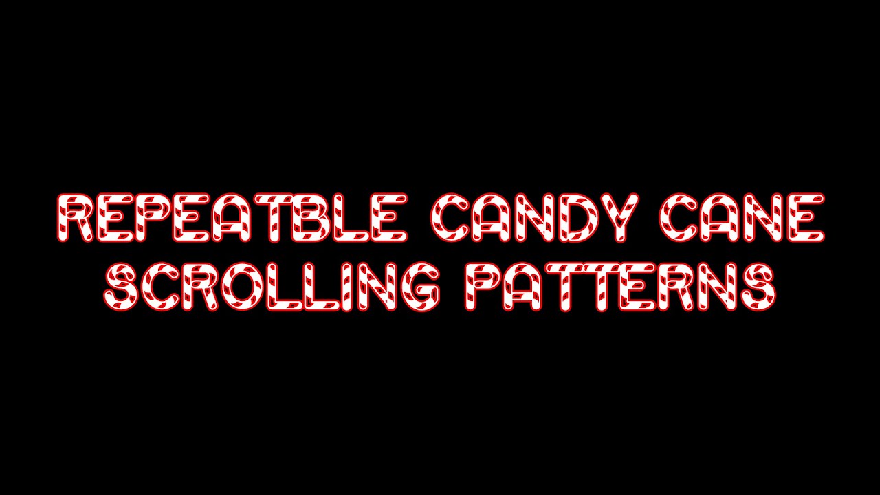 Freebie Friday: Candy Cane Repeatable Scrolling Bars - YouTube