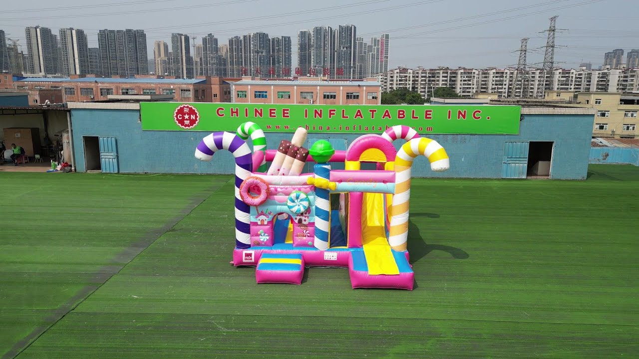 Jump Into Sweetness: Custom Candy World Theme Bouncy Castle! 🍭🏰🌈 Chinee ...