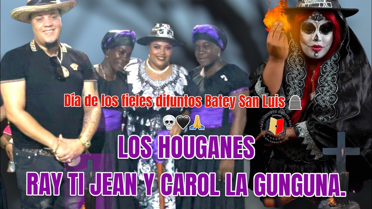 Rara San Luis. Recibiendo a los houganes Ray Ti jean y Carol Gunguna ...