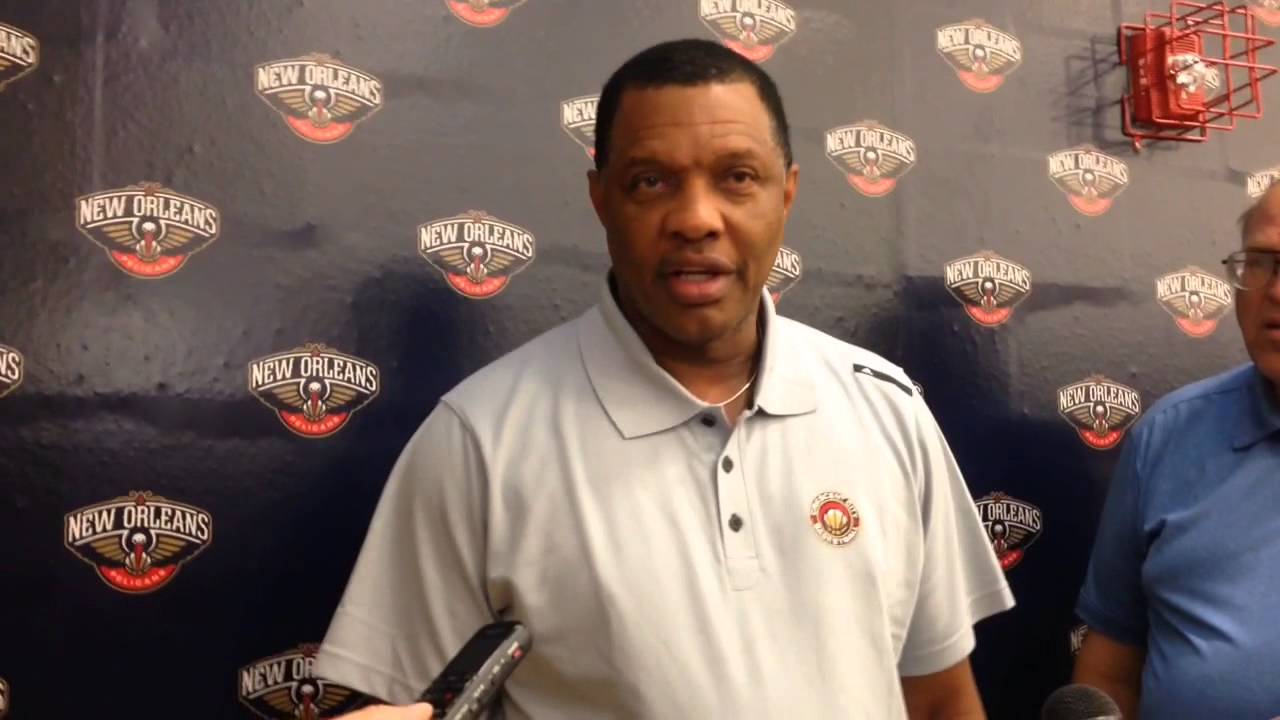 Pelicans coach Alvin Gentry addresses the media following Summer League ...