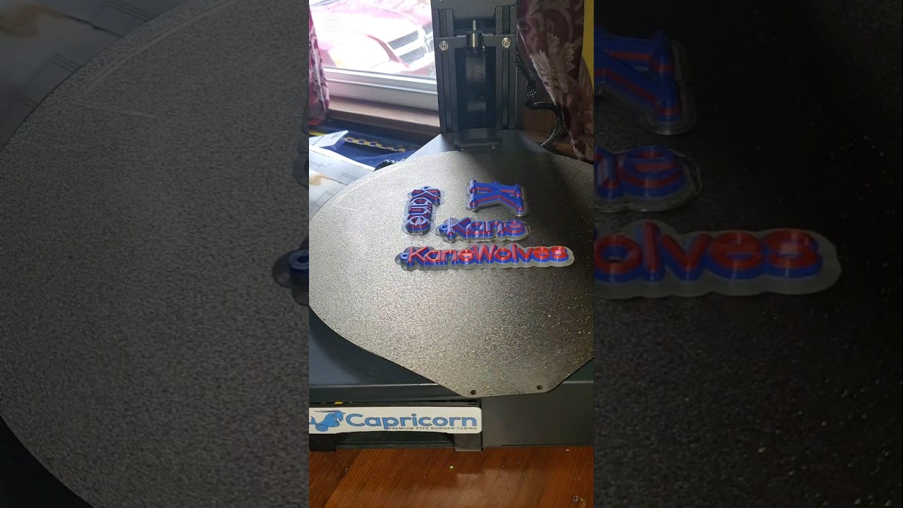 3d printing Kane Wolves Keychain! #3dprinting #KaneWolves - YouTube