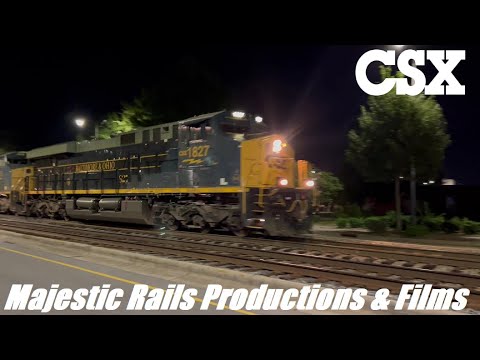 CSXT 1827 B&O Heritage Unit ES44AH & 3016 ES44AH Leads I031-13 SB Through Fay NC - YouTube