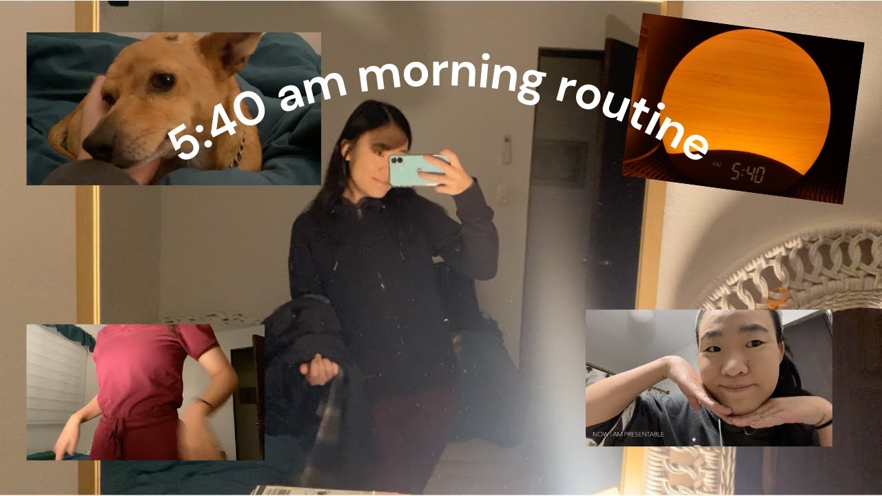 waking up at 5:40 am SILENT vlog - YouTube