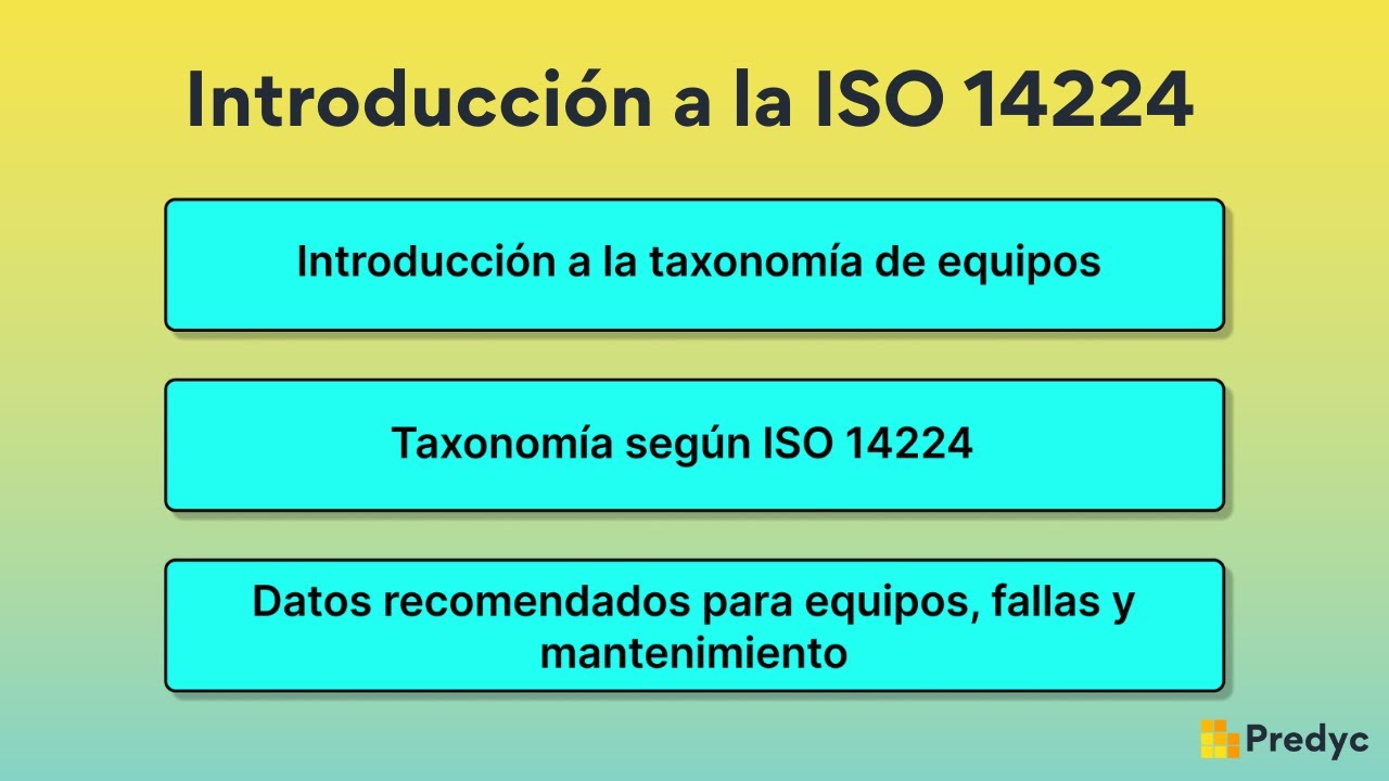 Introducción a la ISO 14224 | Predyc - YouTube