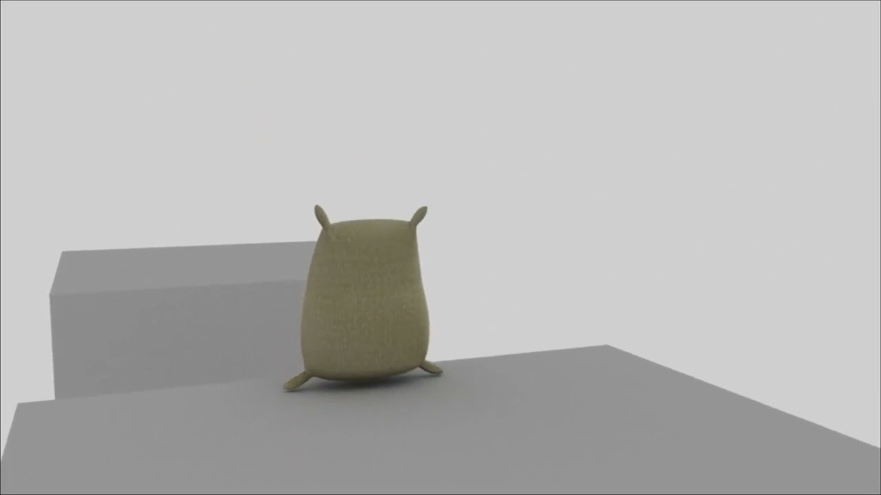 3D Flour sack jumping animation - YouTube