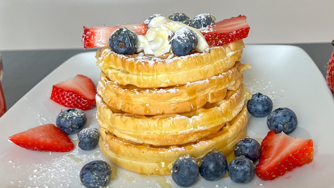 Perfect Homemade Waffles just in 5 minutes | How to Make Waffles| - YouTube
