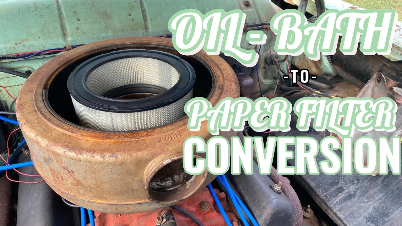 HOW TO: OIL BATH to PAPER FILTER conversion - YouTube