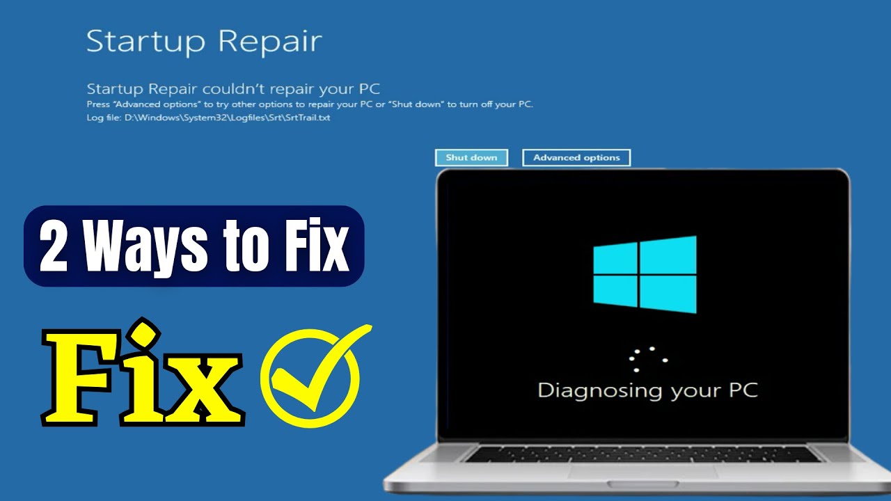How To Fix Windows Stuck On Diagnosing Your Pc Laptop Stuck On
