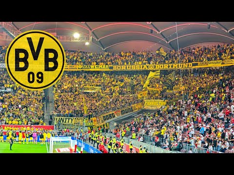 6.000 Dortmund Fans feiern 1-0 in Stuttgart | \